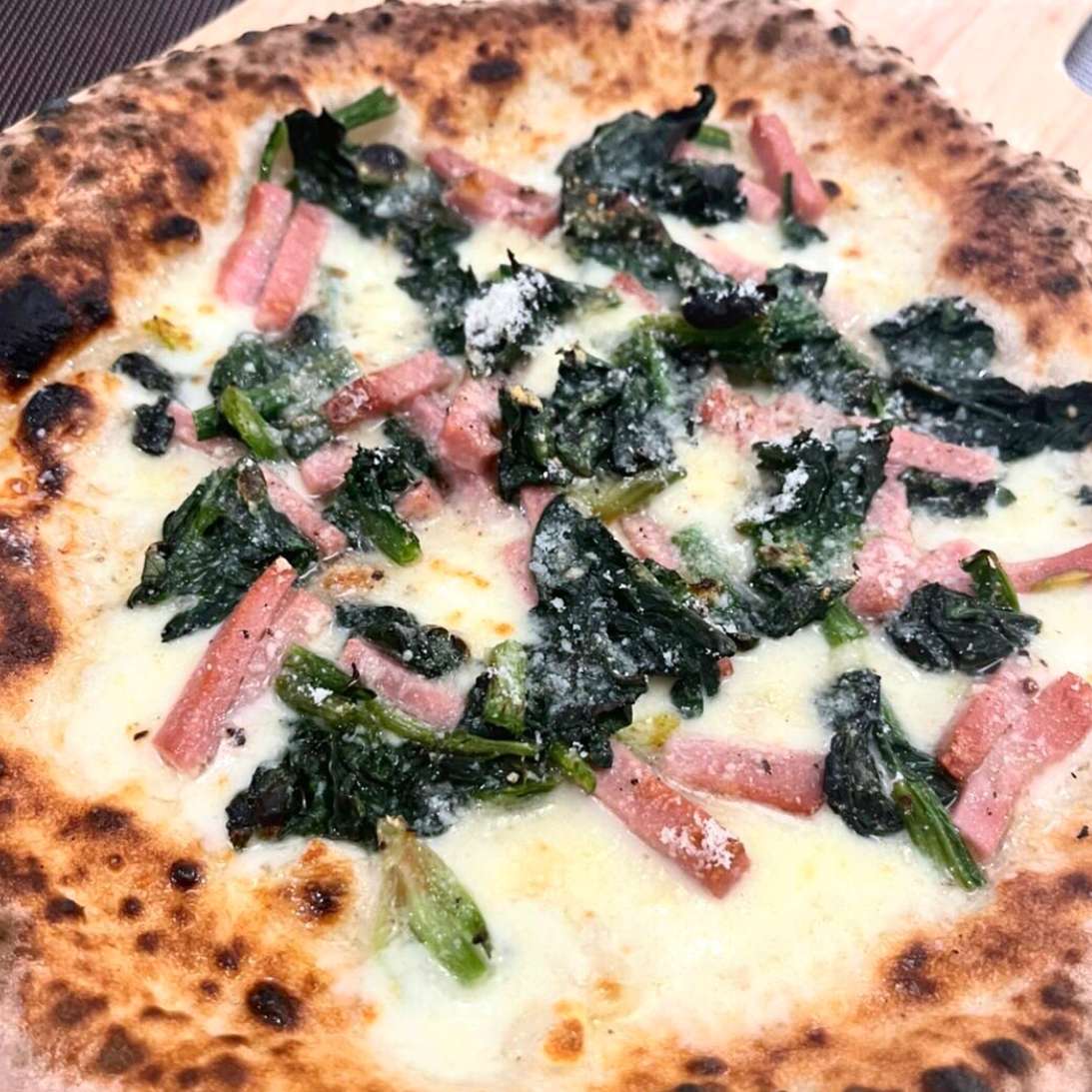 \モルタデッラ モッツァレラチーズ、モルタデッラ、ほうれん草／ | 本格イタリアンレストラン Bel e Moco (ベルエモコ)